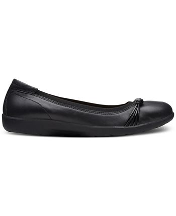 Clarks Women's Meadow Rae Knot-Trim Comfort Flats - Macy's