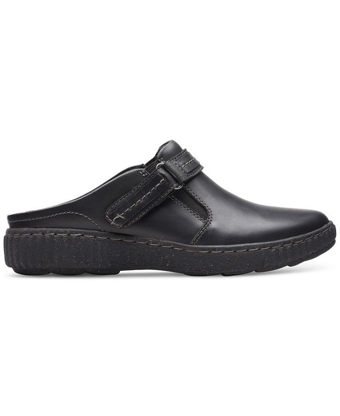 Clarks Women's Caroline May Top-Stitched Strapped Clogs - Macy's