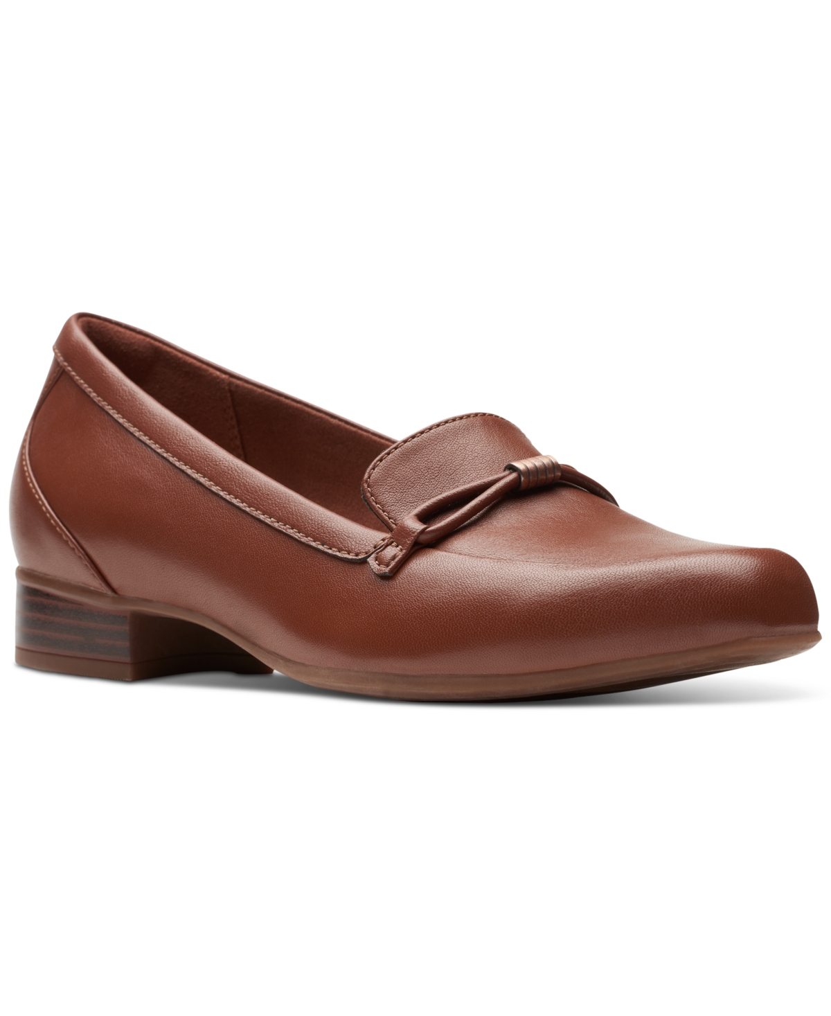 Click here for Clarks Womens Juliet Shine Slip-On Loafers - Tan L... prices