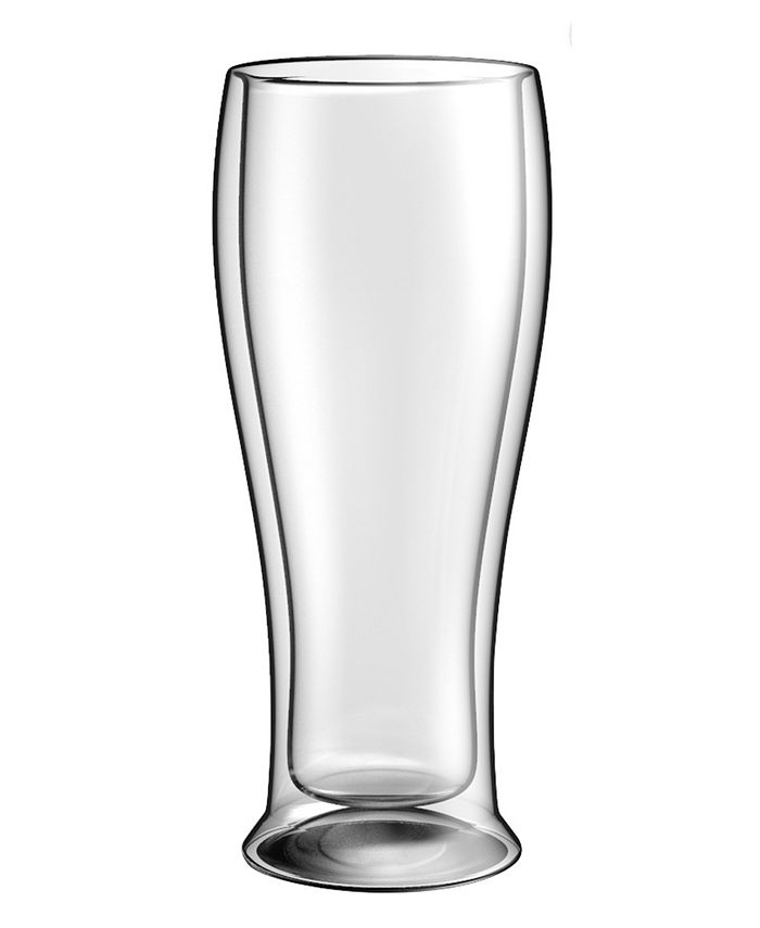 Oggi 2 Piece Double Wall Beer Glass Set - Macy's