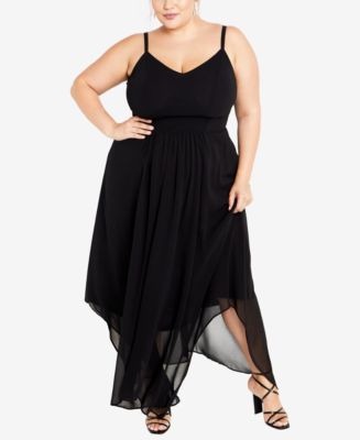 City Chic Trendy Plus Size Maxine Fit and Flare Maxi Dress - Macy's