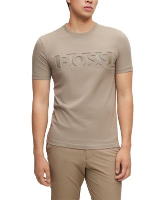 BOSS by Hugo Boss Men's Embossed-Logo Artwork T-shirt - Macy's