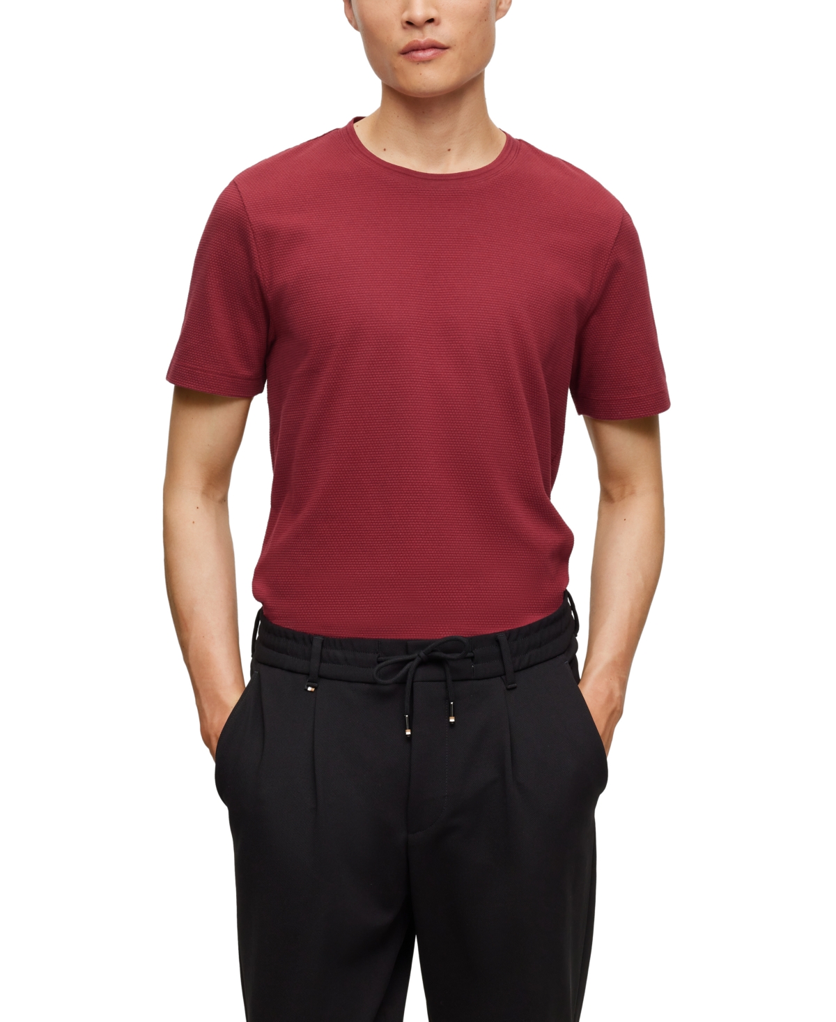 Click here for Boss by Hugo Boss Mens Bubble-Jacquard Structure T... prices