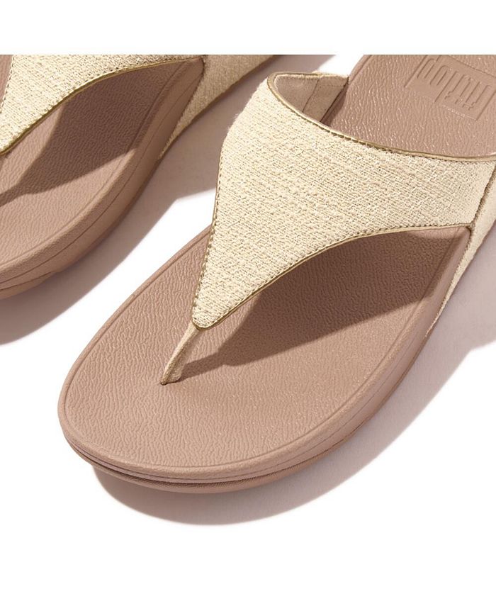 FitFlop Women's Lulu Shimmer Weave Toe-Post Sandals - Macy's