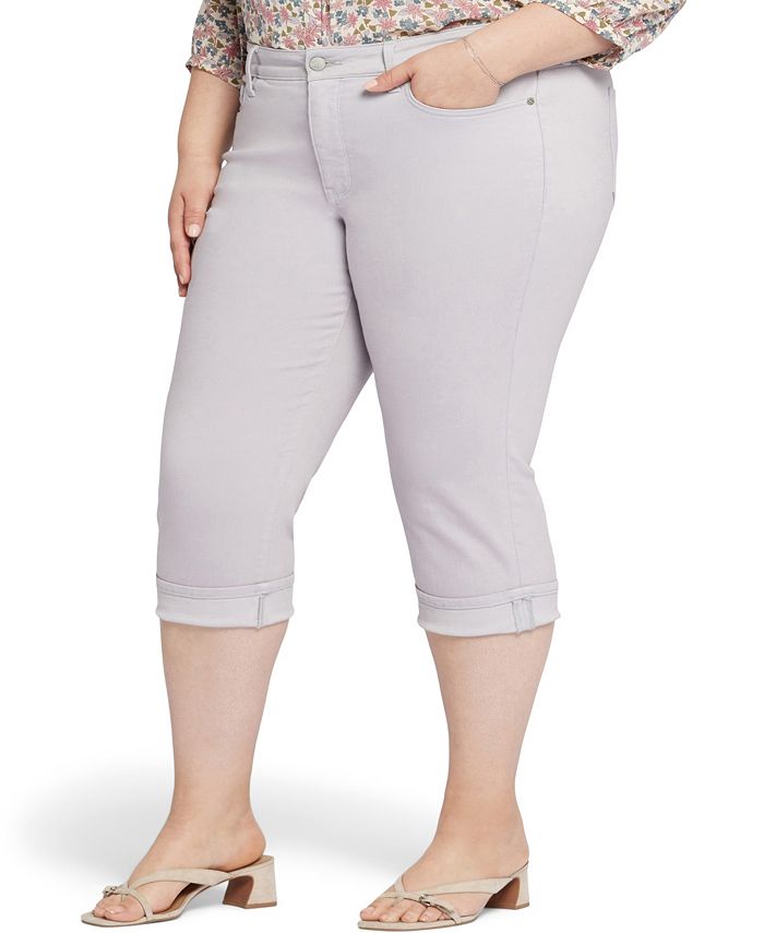 NYDJ Plus Size Marilyn Straight Crop Cuff Jeans - Macy's