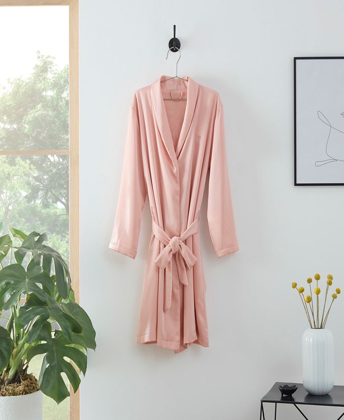 Clean Design Home x Martex Satin Robe and Eyemask Gift Set - Macy's