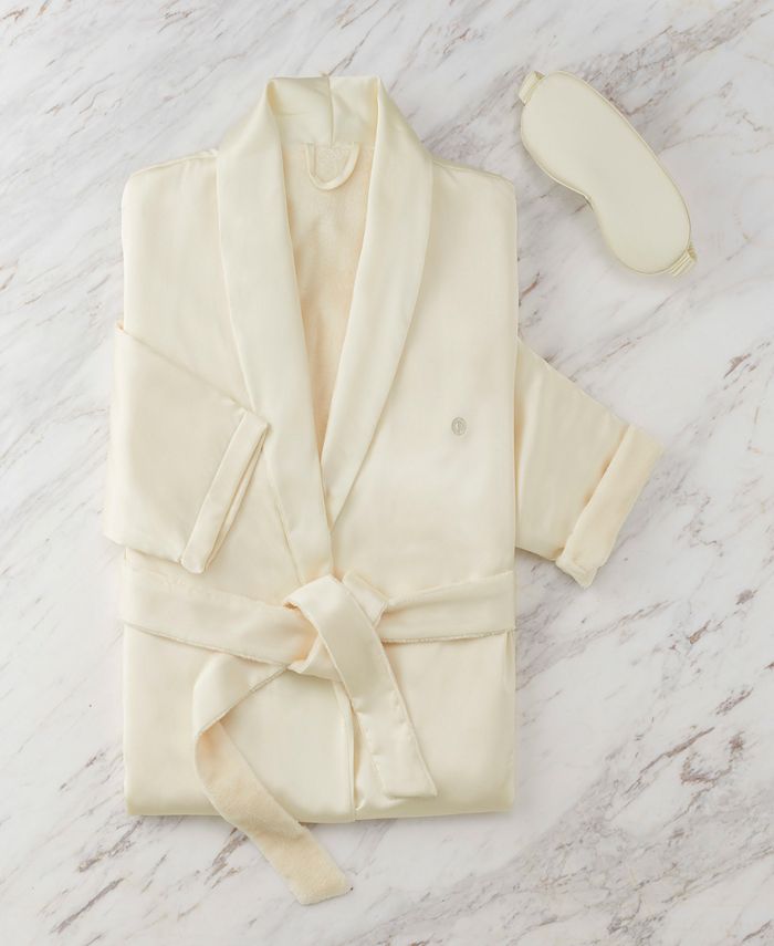 Clean Design Home x Martex Satin Robe and Eyemask Gift Set - Macy's