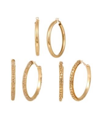 Aaliyah Trio Hoop Earring Set - Macy's