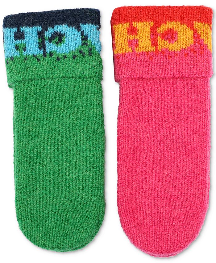 COACH Women's Colorblocked Logo Mittens - Macy's