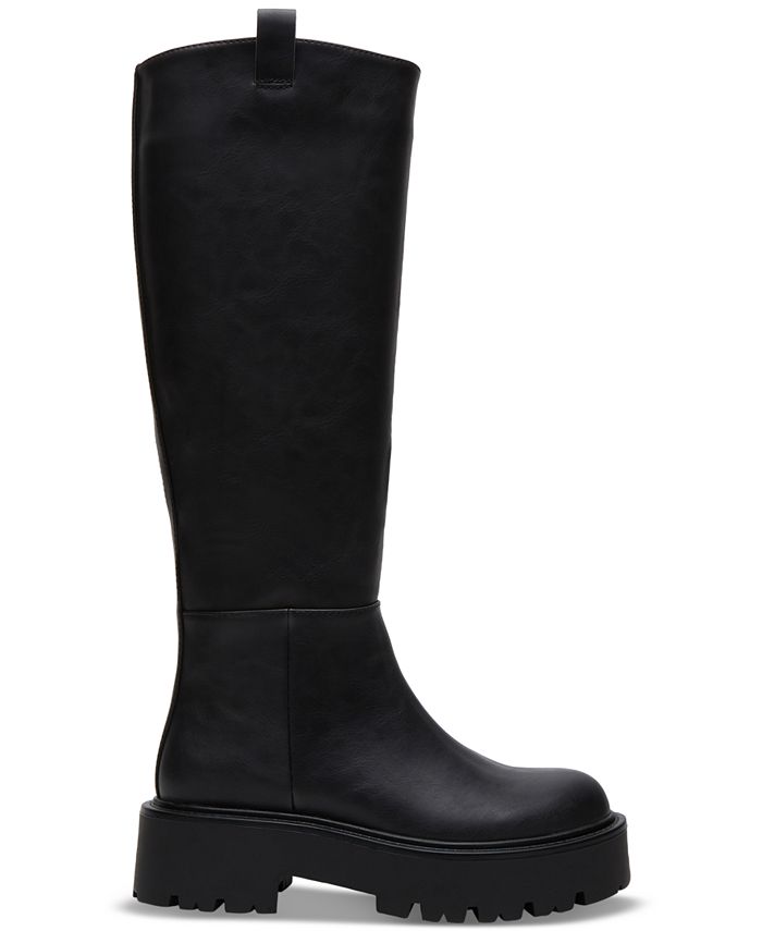 Madden Girl Crow Wide-Calf Lug-Sole Knee High Boots - Macy's