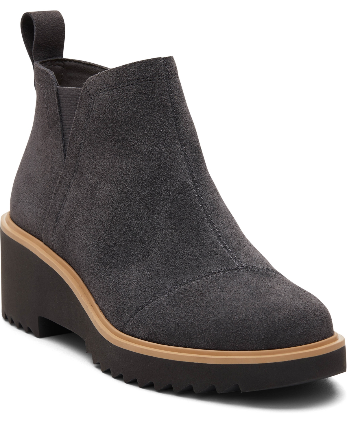 Click here for Toms Womens Maude Wide Width Side Zip Booties - Fo... prices