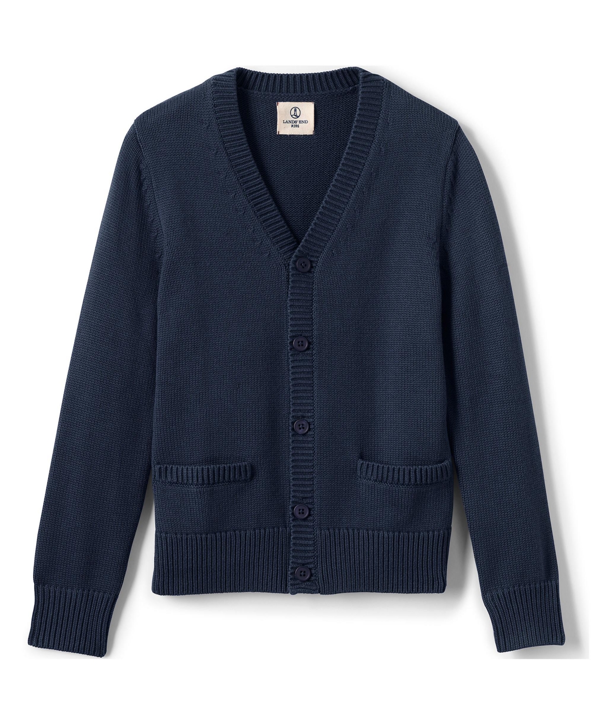 Click here for Lands End Boys Cotton Modal Button Front Cardigan... prices