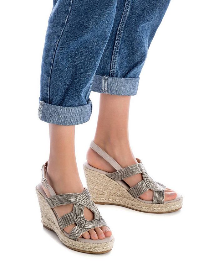 XTI Women's Jute Wedge Sandals By XTI - Macy's
