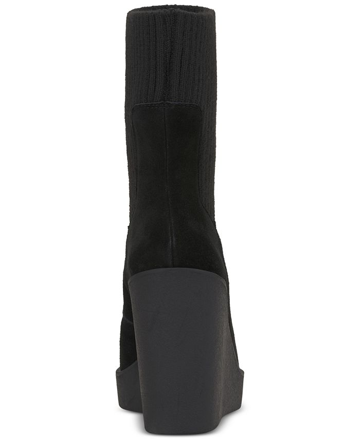 Jessica Simpson Madwen Wedge Heel Sock Booties - Macy's