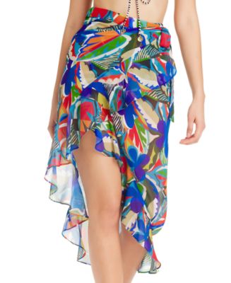 Bleu by Rod Beattie Women's The Mix Ruffle-Wrap Pareo Cover-Up - Macy's