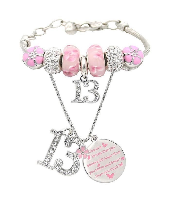 Meant2tobe 13th Birthday Gifts for Girls: Charm Bracelet, Necklace ...