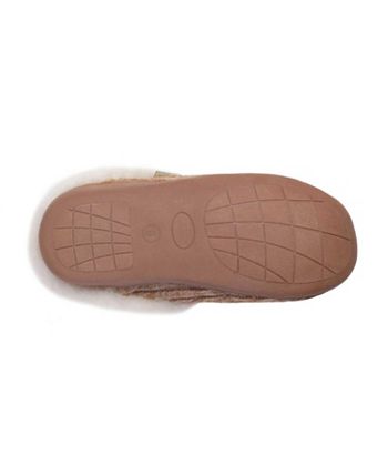 Cloud Nine Sheepskin Ladies Crochet Clog Slide Slippers - Macy's