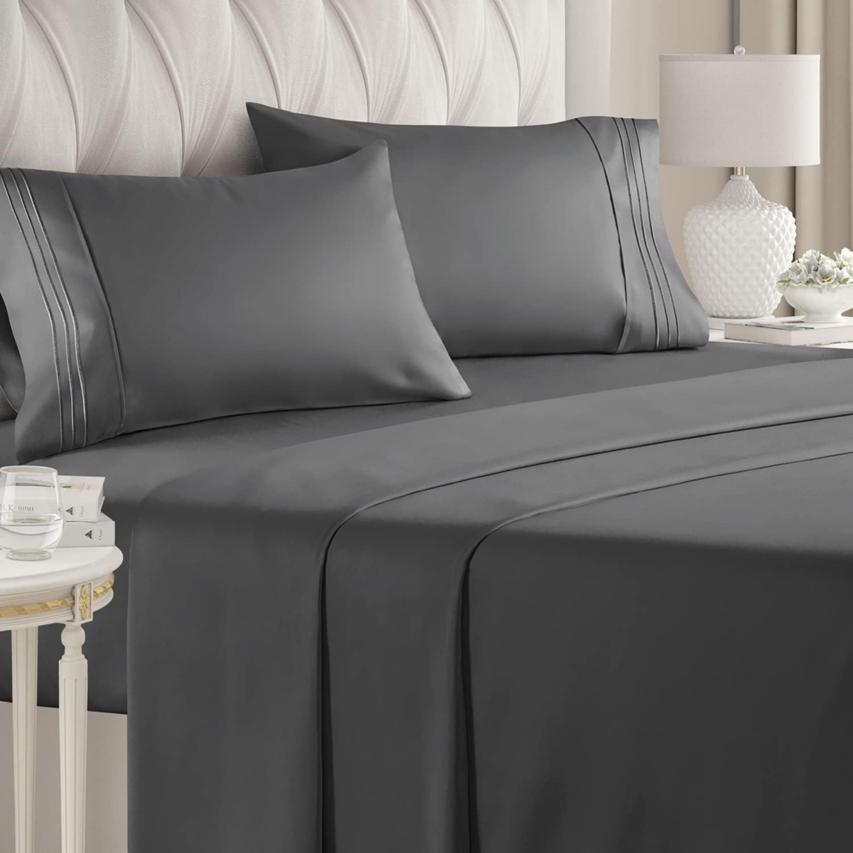 Click here for 4 Piece Deep Pocket Microfiber (Muted  Vibrant  He... prices