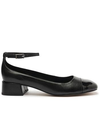 Arezzo Women's Chloe Ankle Strap Low Block Heel Pumps - Macy's