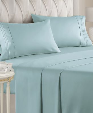 CGK Unlimited 4 Piece Microfiber Sheet Set - Queen - Macy's