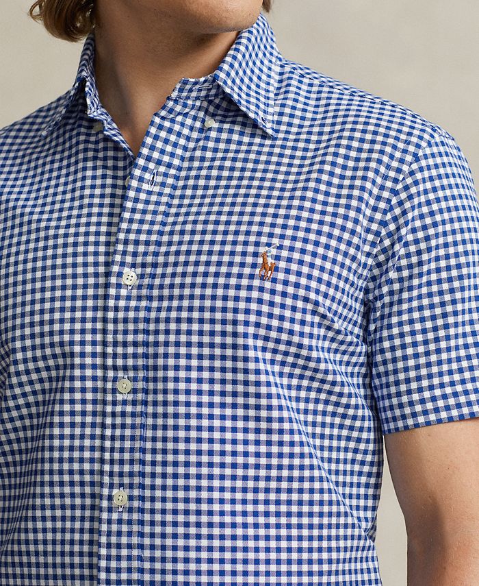 Polo Ralph Lauren Men's Classic Fit Gingham Oxford Shirt - Macy's