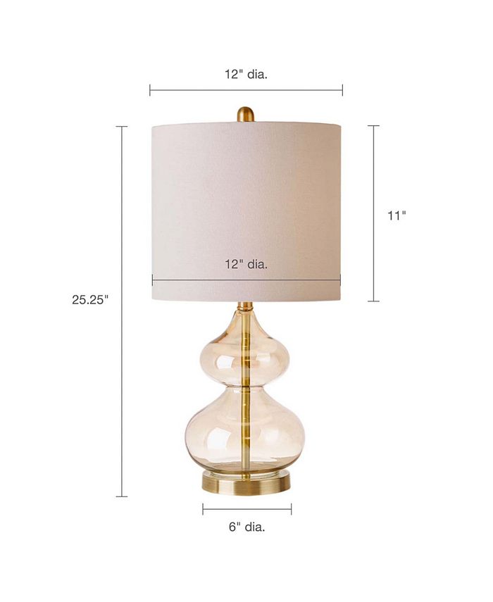 510 Design Ellipse Curved Glass Table Lamp, Set of 2 - Macy's