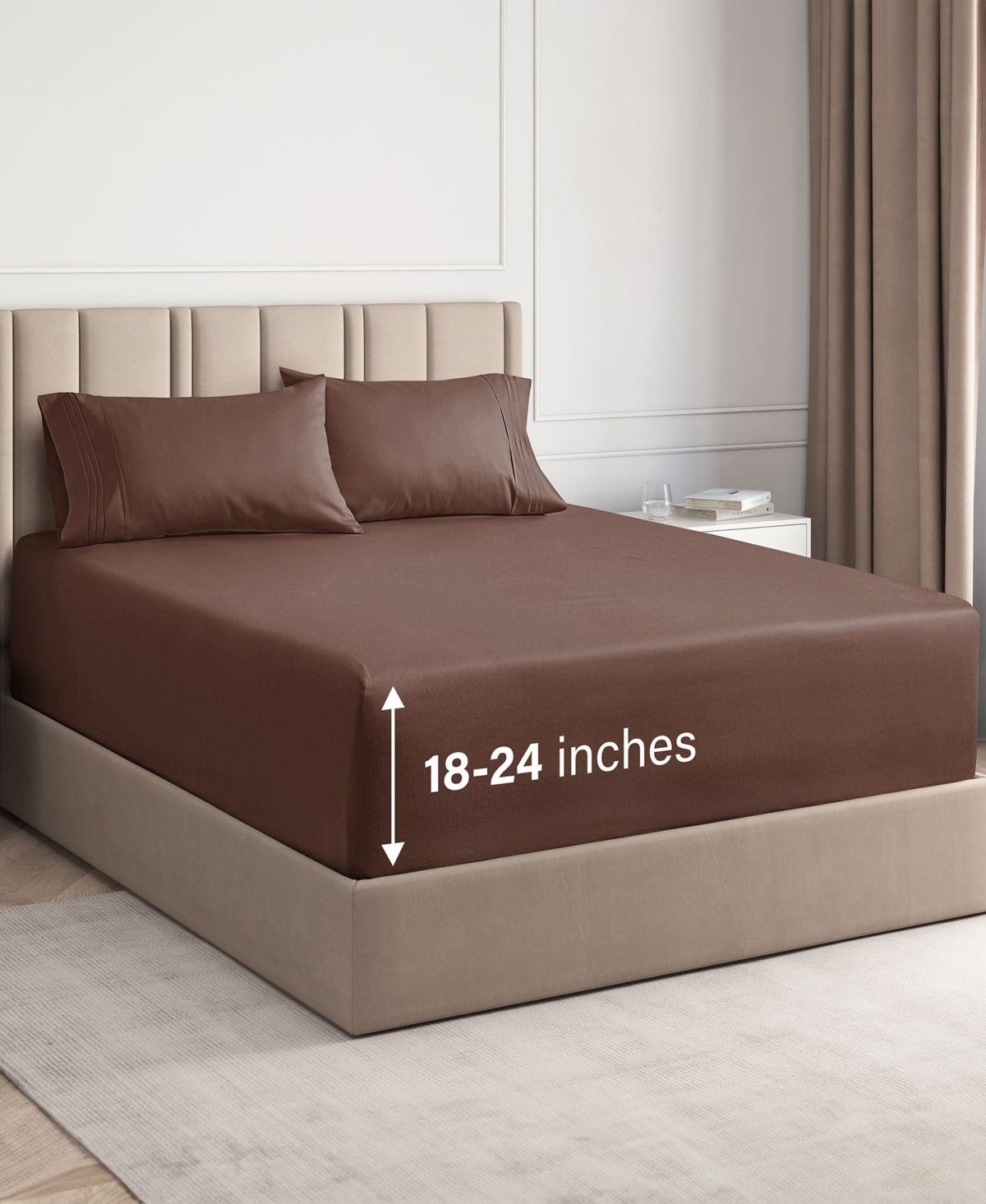 Click here for 4 Piece Extra Deep Pocket Microfiber Sheet Set - K... prices