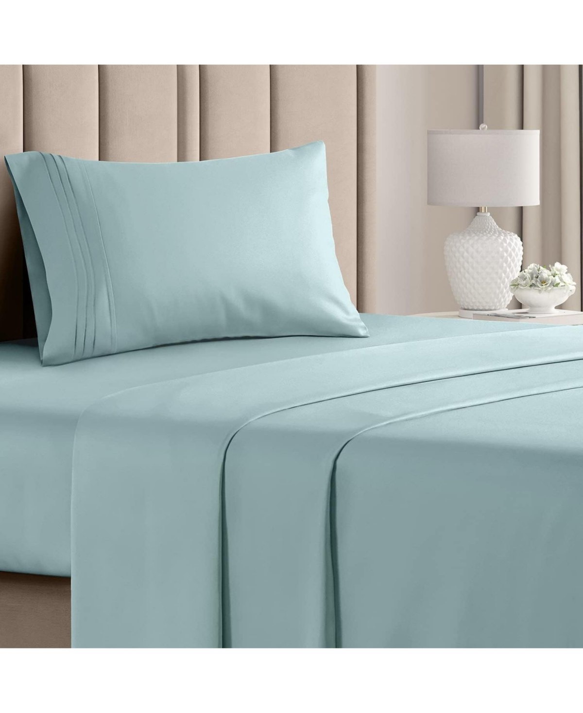 Click here for 3 Piece Microfiber Sheet Set - Twin - Light blue prices