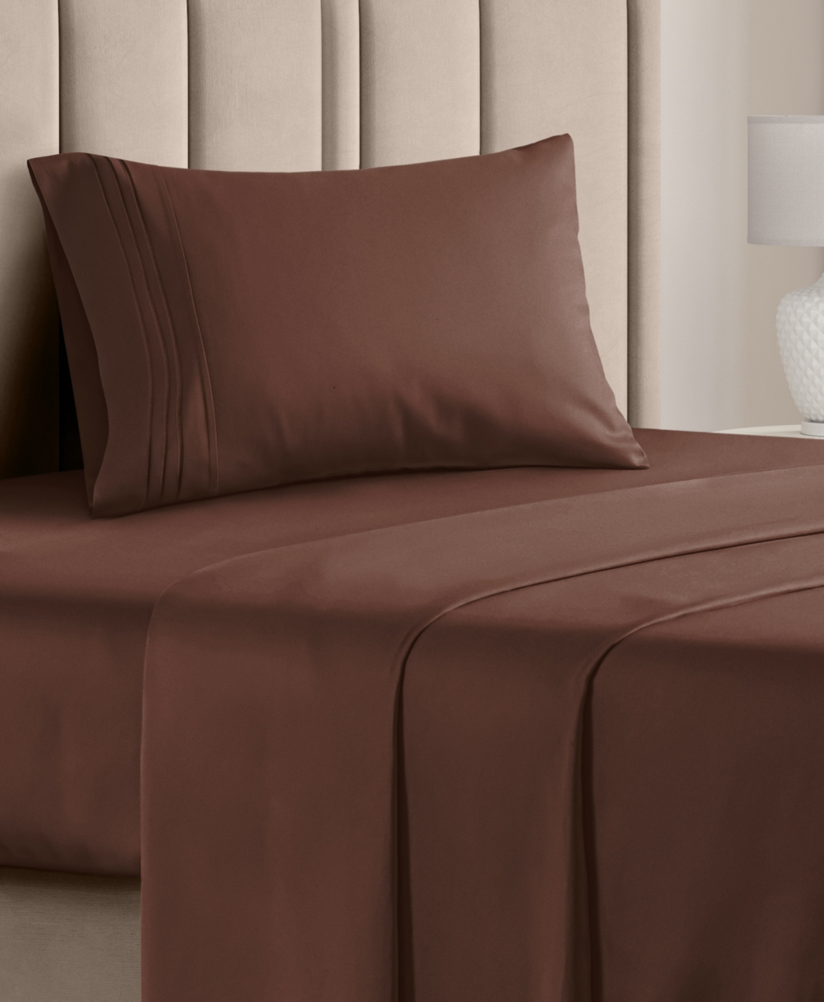 Click here for 3 Piece Microfiber Sheet Set - Twin - Brown prices