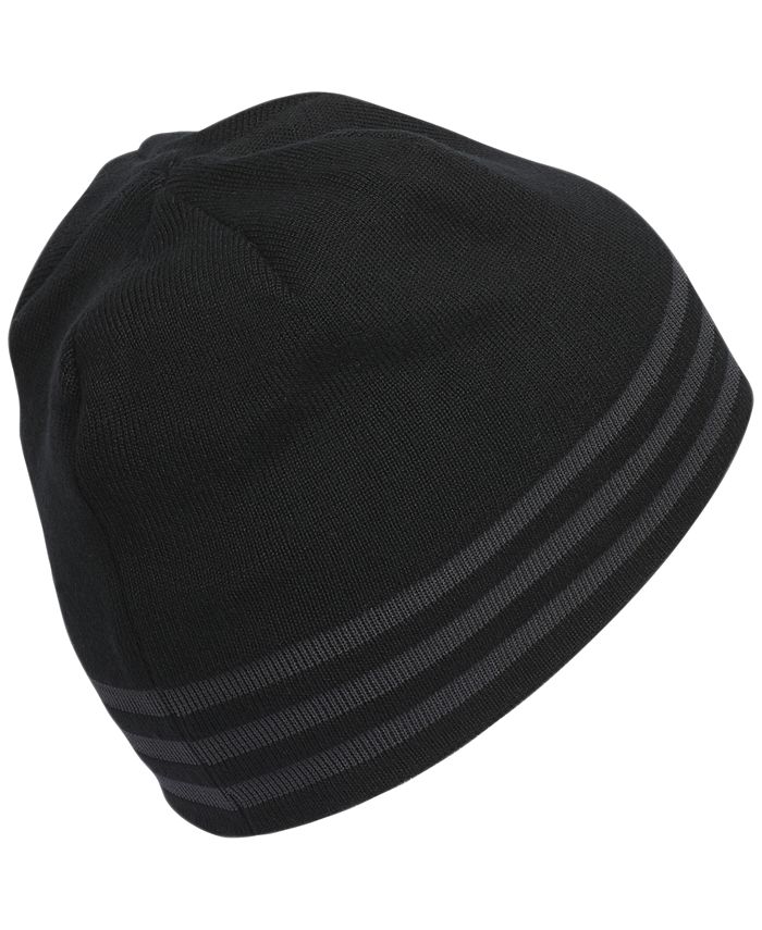 adidas Men's Eclipse Reversible 3 Three-Stripe Beanie - Macy's
