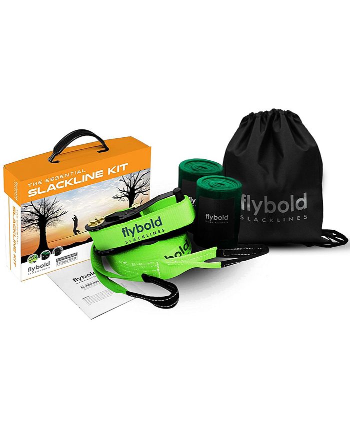 Winbold flybold Slackline Kit | Slack Line Longer 57 ft Line with Tree ...