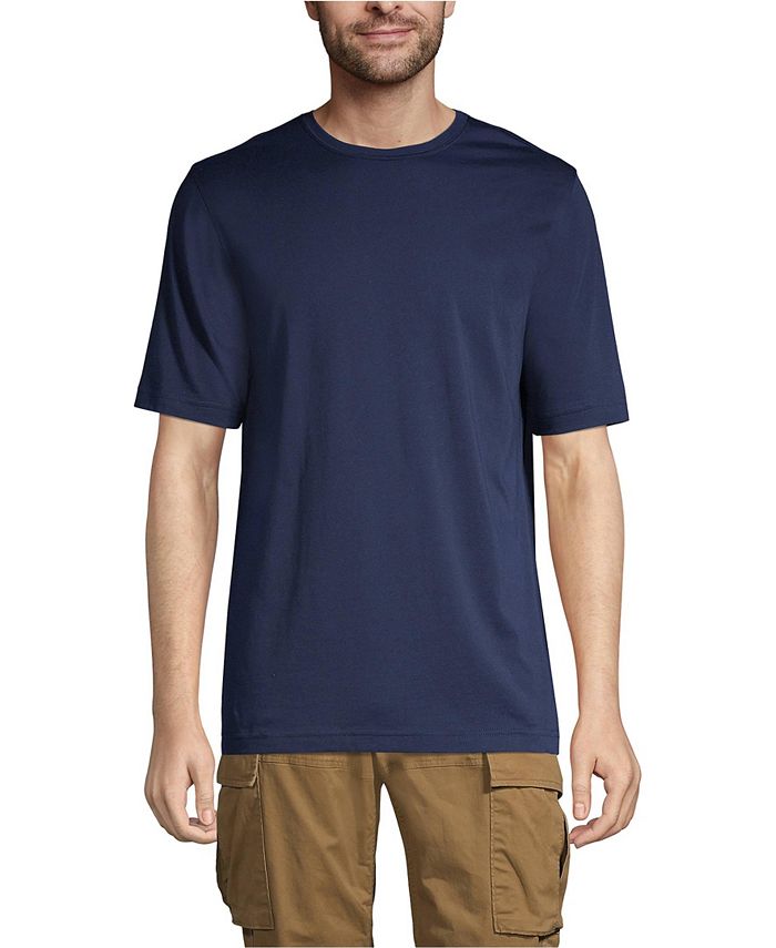 Lands' End Men's Short Sleeve Cotton Supima Tee - Macy's