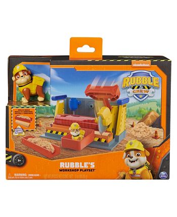 Rubble & Crew Rubble's Workshop Playset, Construction Toys with Kinetic ...