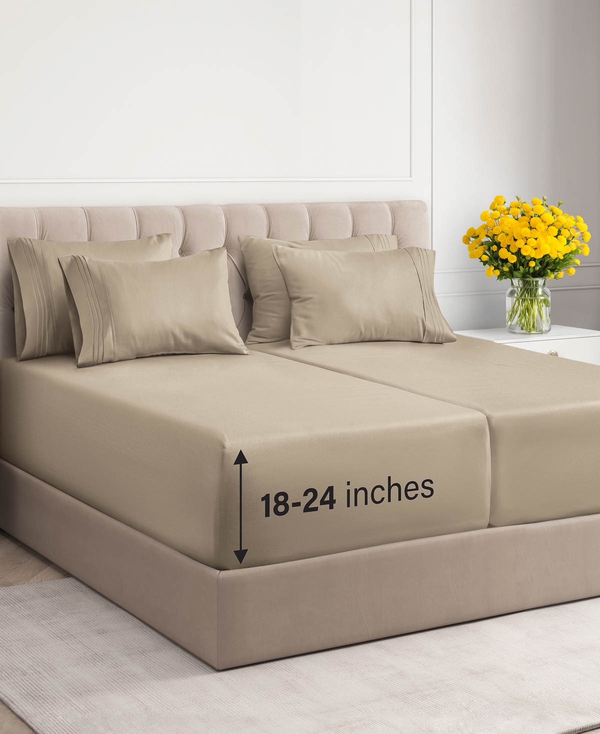 Click here for Microfiber Sheet Set 18" - 24" Inch Extr... prices