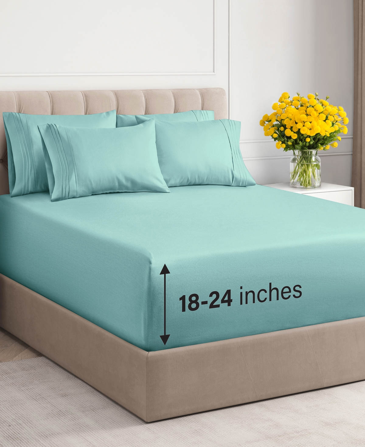 Click here for Microfiber Sheet Set 18" - 24" Inch Extr... prices