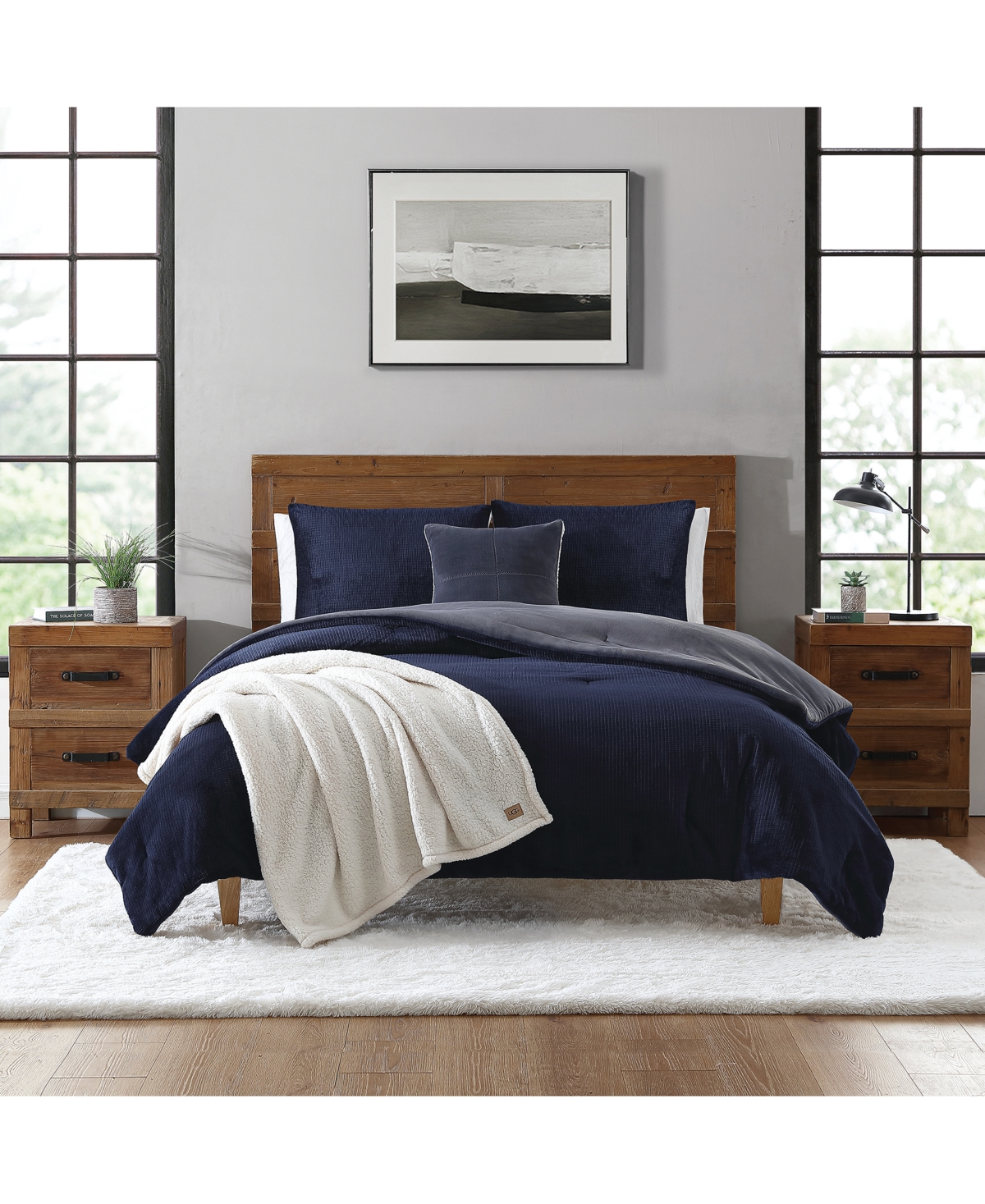 Click here for Ugg Brody Reversible 5-Pc. Comforter Set  King - N... prices