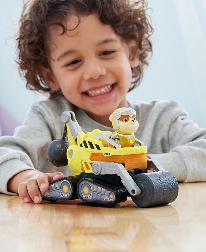 Paw Patrol The Mighty Movie, Construction Toy Truck with Rubble Mighty ...