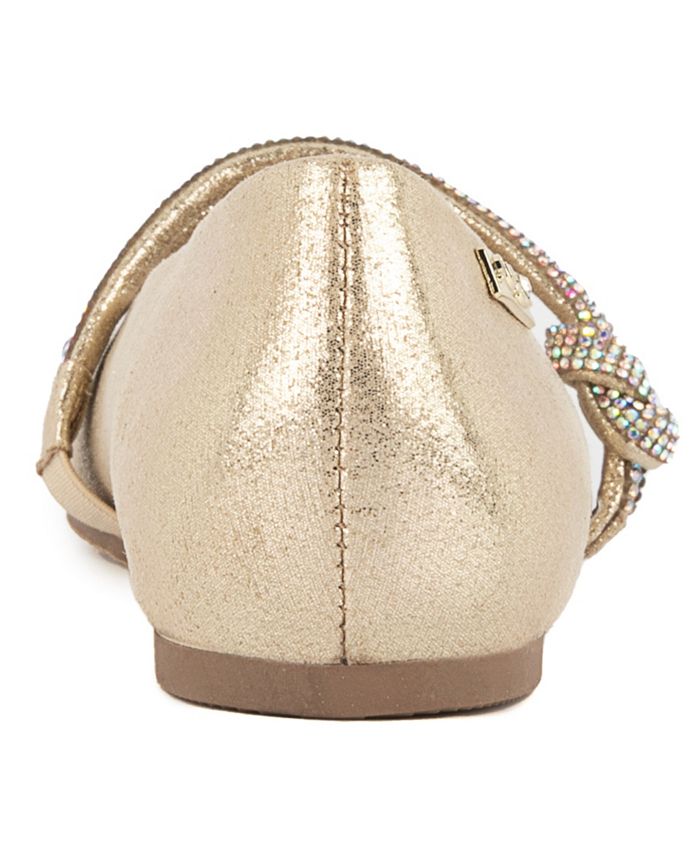 Sugar Women's Lingo Pointed Toe Rhinestone Flats - Macy's
