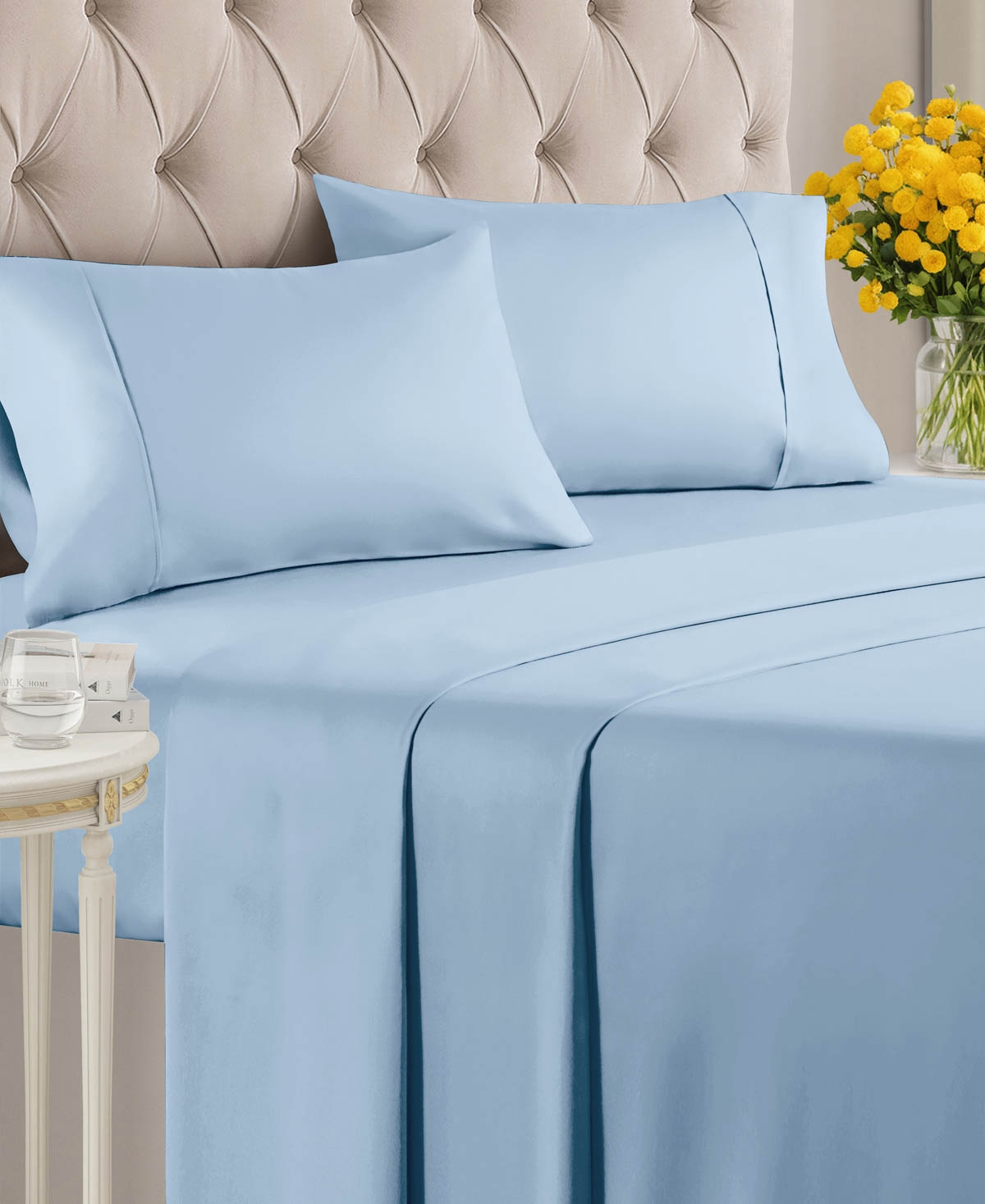 Click here for 4 Piece 100 Cotton 400 Thread Count Sheet Set - Ca... prices