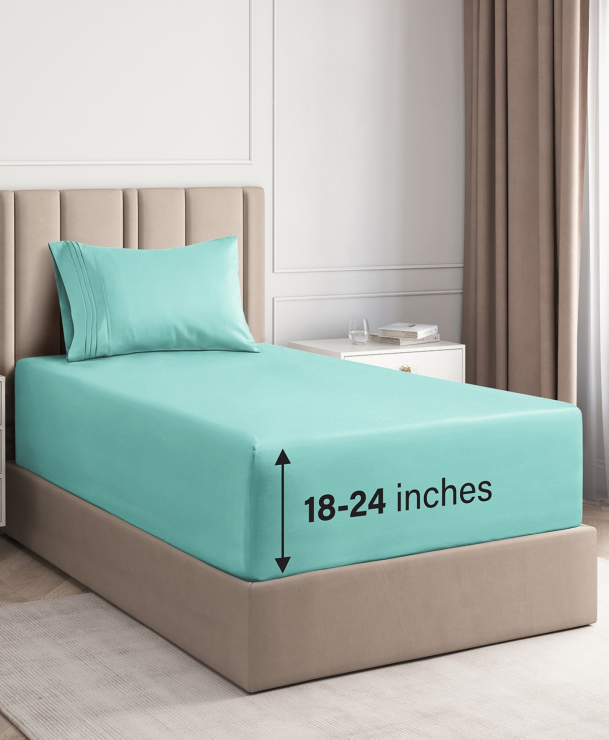 Click here for 3 Piece Extra Deep Pocket Microfiber Sheet Set - T... prices