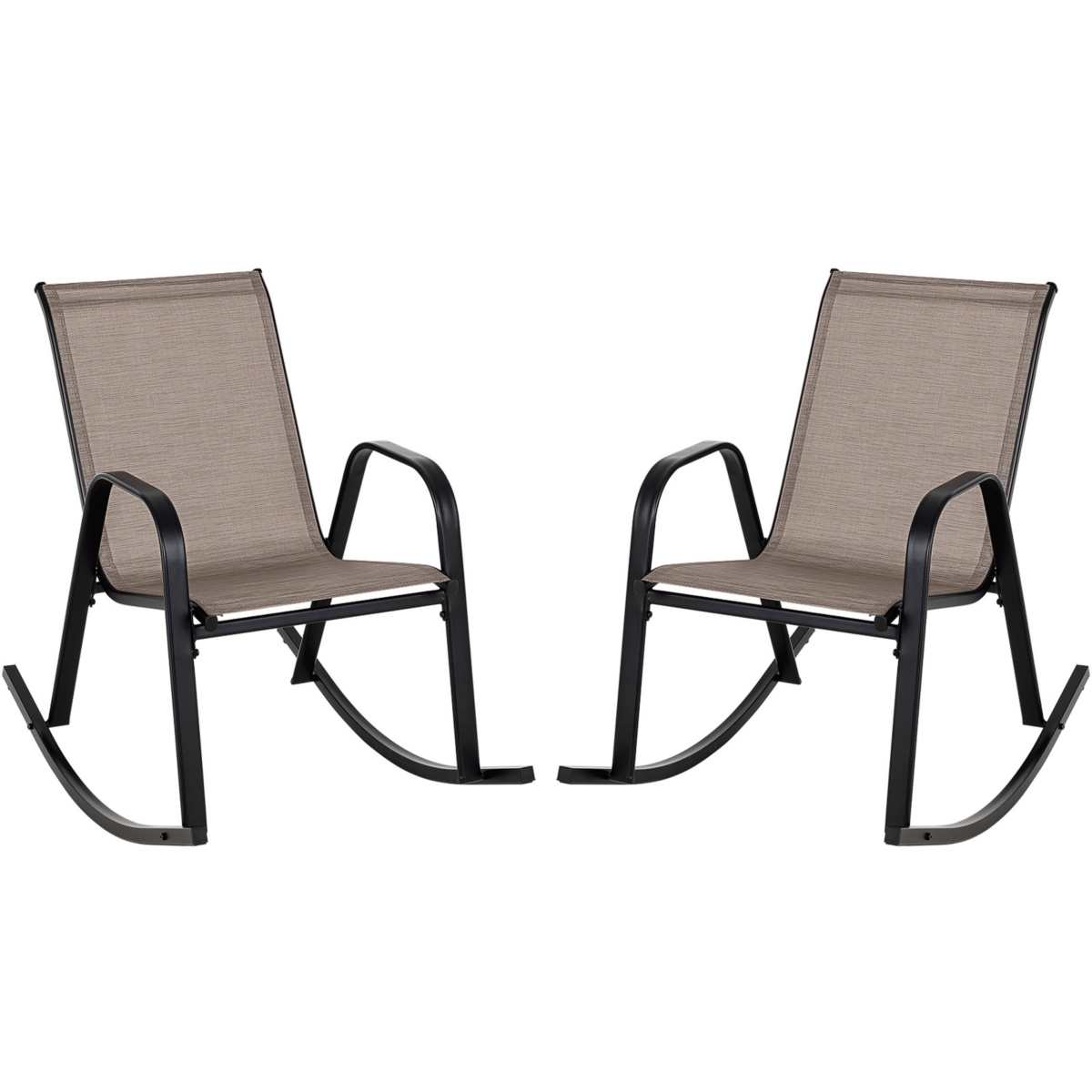 Click here for 4 Pcs Patio Rocking Chair Heavy-Duty Metal Rocker... prices