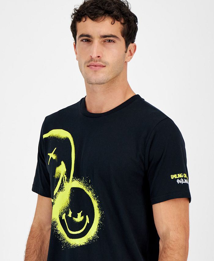 SmileyWorld Men's Double Face Graphic Short-Sleeve T-Shirt - Macy's