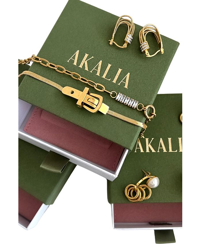 Akalia Waterproof Power Moves Gold Plated Pendant Earrings - Macy's
