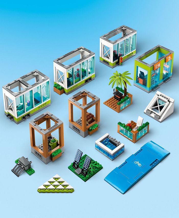 LEGO® My City 60365 Apartment Building Toy Multi-Floor Building Set ...