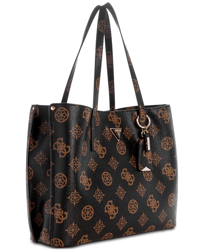 GUESS Meridian Monogram Extra-Large Girlfriend Tote - Macy's