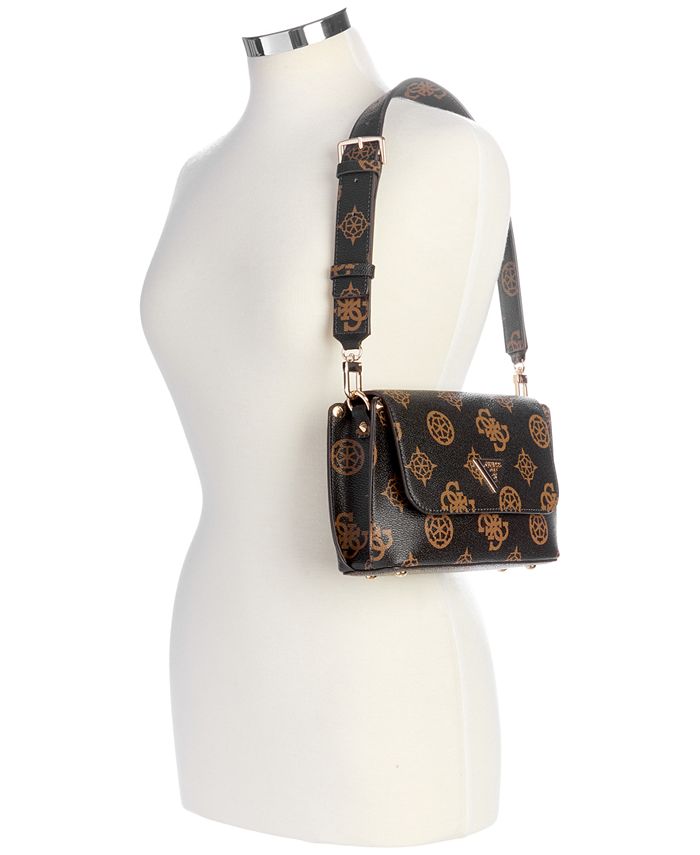 GUESS Meridian Monogram Small Shoulder Bag - Macy's