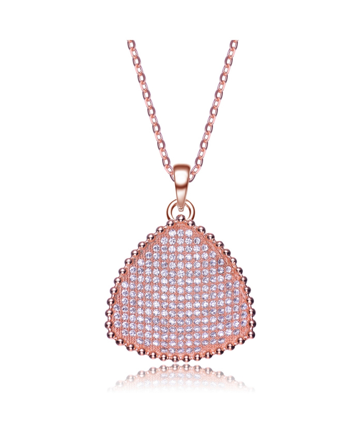 Click here for Sterling Silver Cubic Zirconia Triangle Sparkle Pe... prices