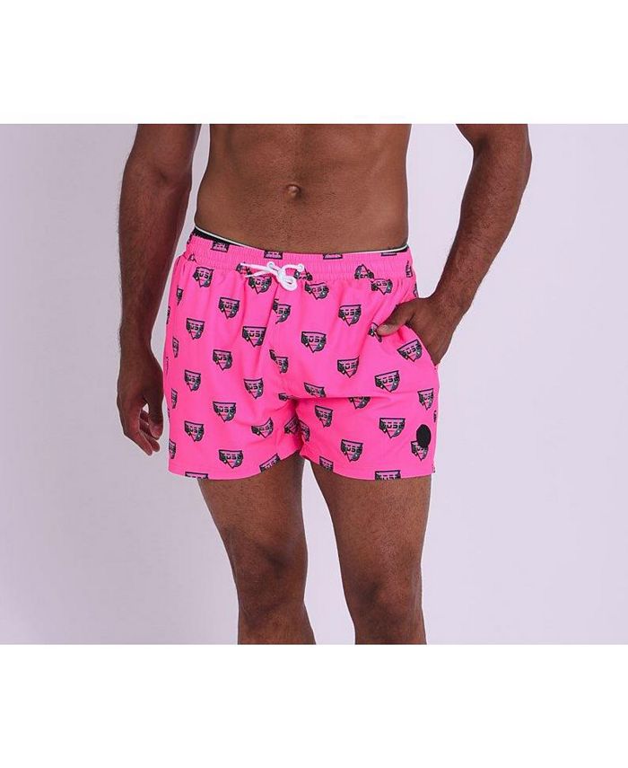 OOSC Men's Baewatch Neon Pink Swim Shorts - Macy's