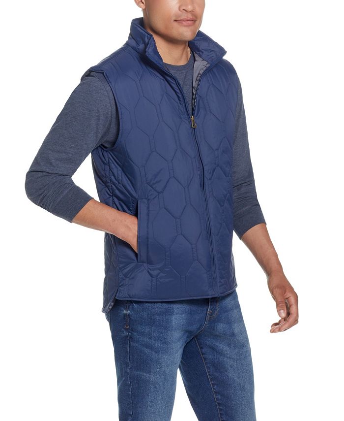 Weatherproof Vintage Men's Hexagon Quilted Lightweight Vest - Macy's