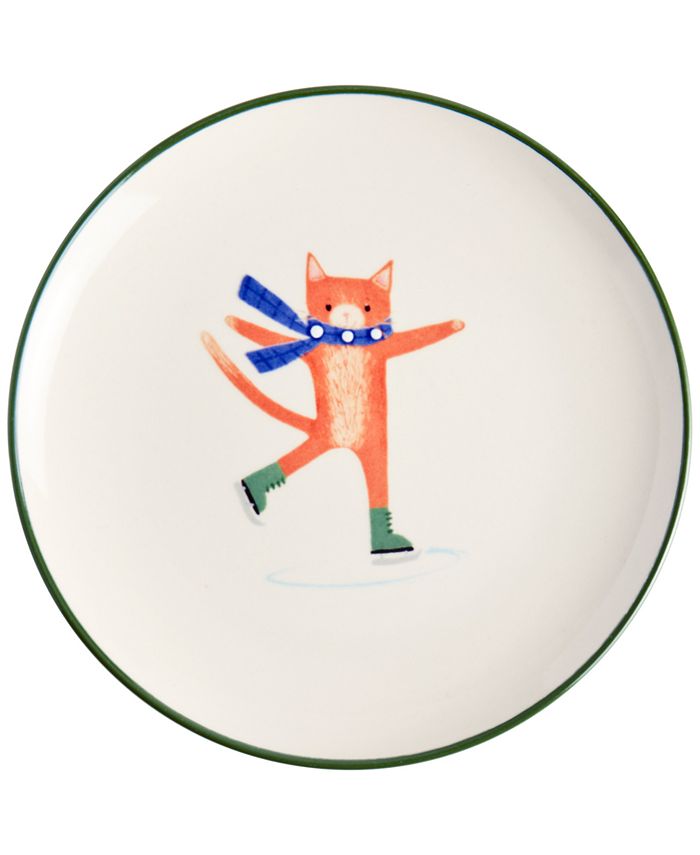 Tabletops Unlimited Furry Cats Appetizer Plates, Set of 4 - Macy's